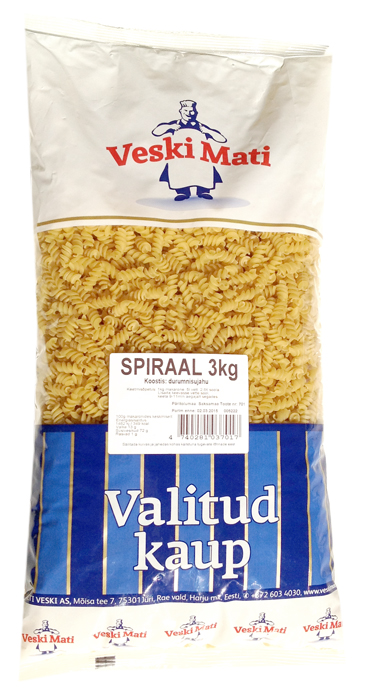 Veski Mati Pasta Fusilli | Veski Mati | Kvaliteedi saladus igas köögis
