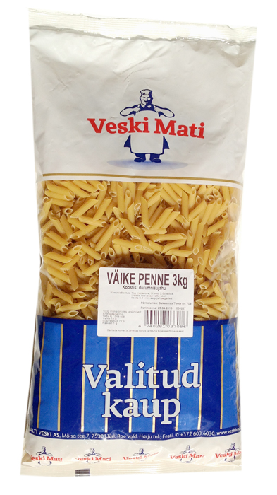 Veski Mati Pasta Väike penne | Veski Mati | Kvaliteedi saladus igas köögis