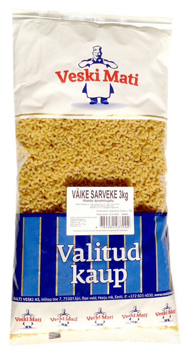 Veski Mati Pasta Väike sarveke | Veski Mati | Kvaliteedi saladus igas ...
